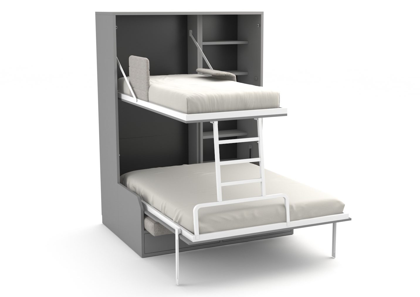 ᐅ BUNK WALL BED WITH SOFA - Kubbiko