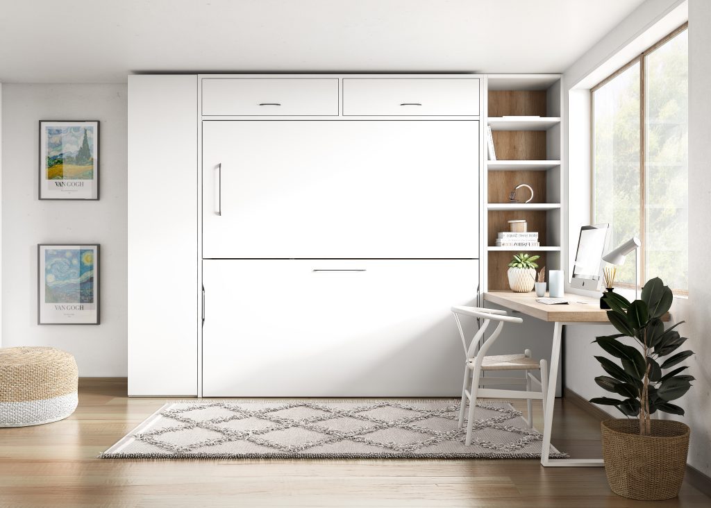 HORIZONTAL BUNK , DESK AND WARDROBE - Kubbiko