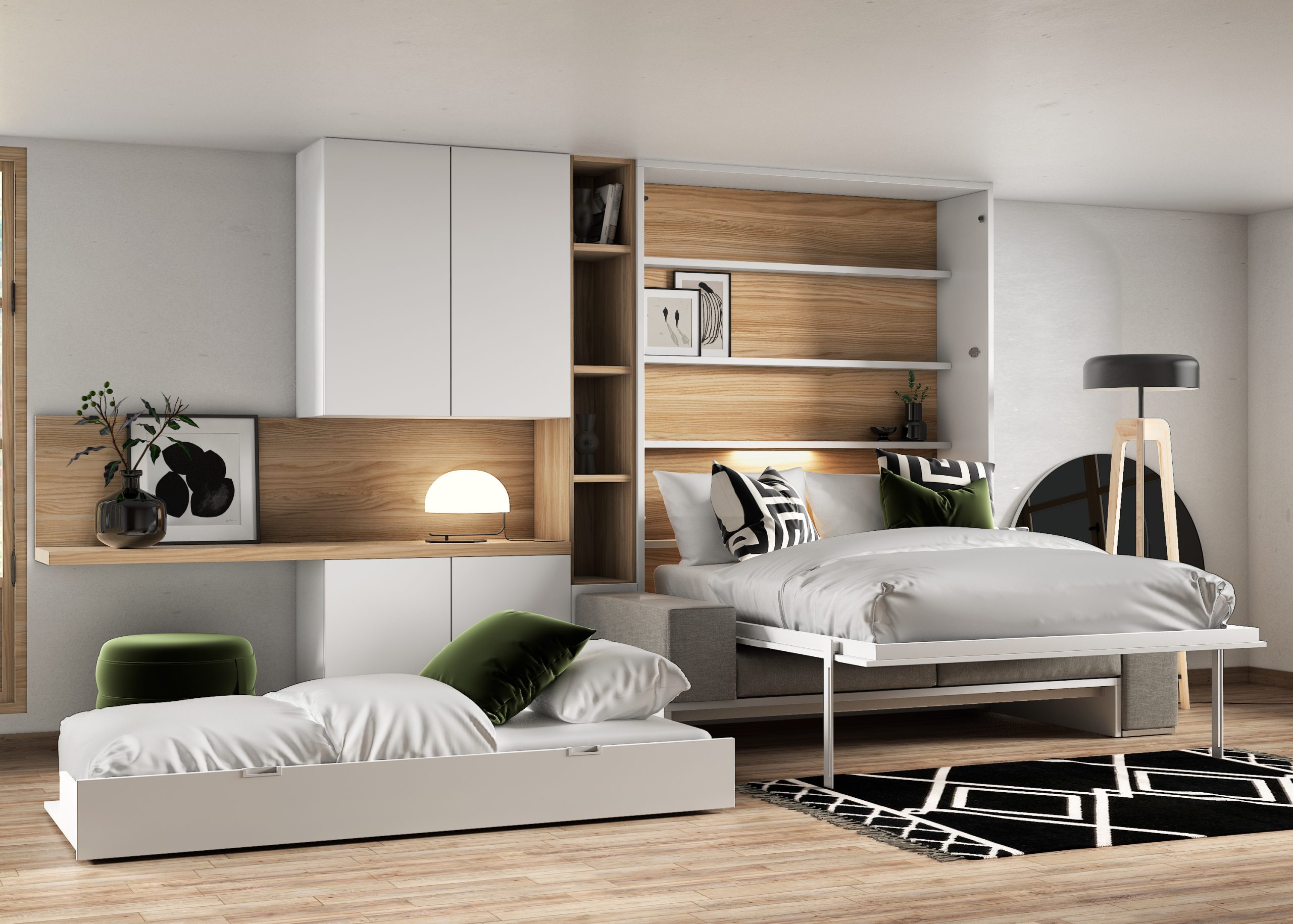 ᐅ Vertical Wall Bed with Sofa - Kubbiko